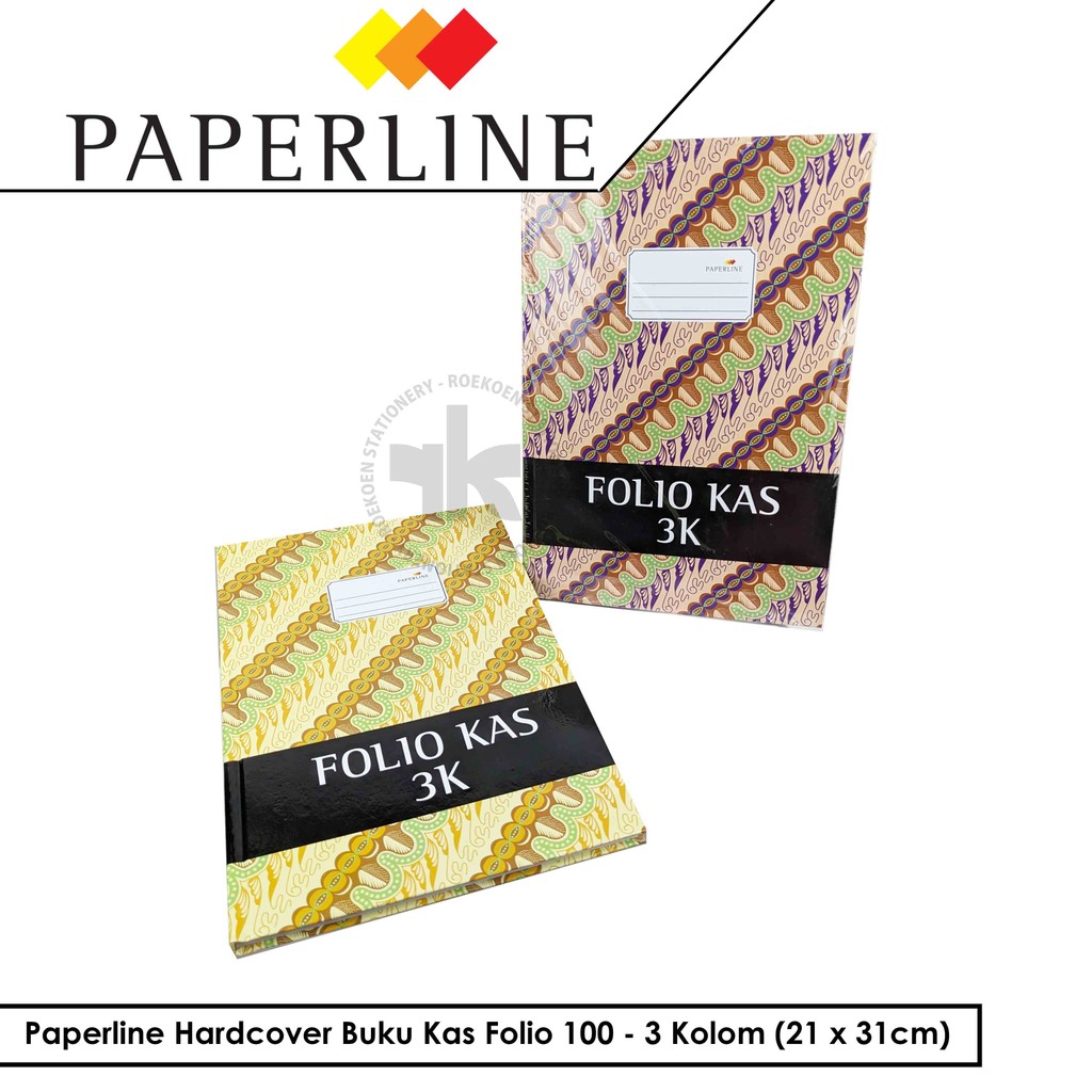 Jual Paperline Hardcover Buku Kas Folio 100 - 3 Kolom (21 x 31cm ...