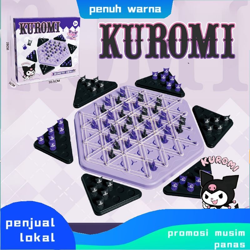 Jual 【Local Delivery 】Kuromi Permainan Catur Segitiga Rantai ...