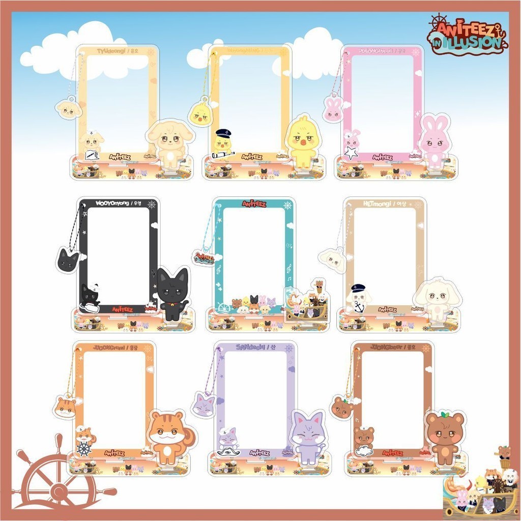 Jual Kpop Idol ATEEZ Acrylic Stand Cute ANITEEZ Little Animal ...