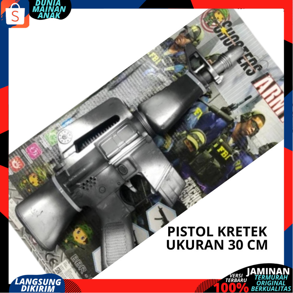 Jual Pistol Army Mainan Gunfight Tembak Tembakan Bersuara / Mainan Anak ...