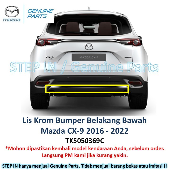 Jual List Garnish bawah bumper BELAKANG MAZDA CX9 CX-9 chrome vernekel ...