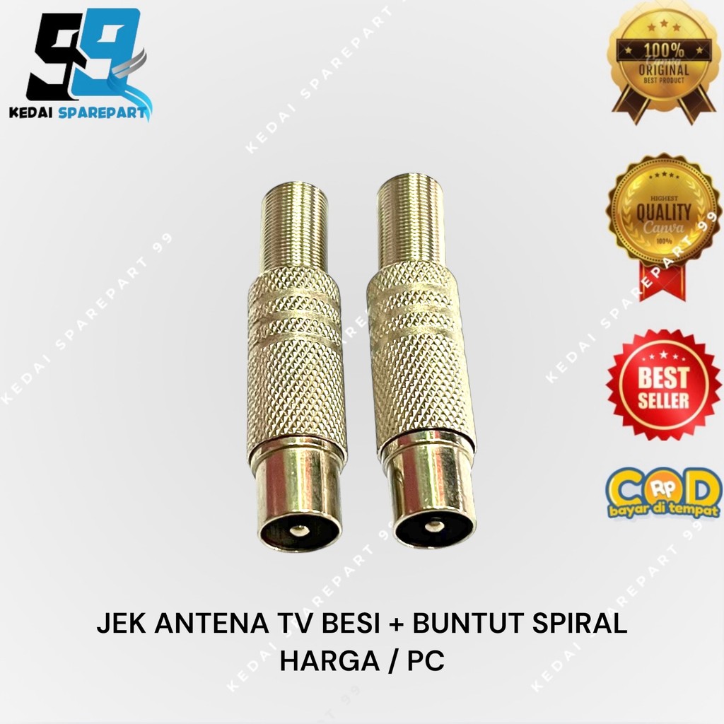 Jual JEK ANTEN TV BESI MALE - JACK JEK TV ANTEN COWOK BESI | Shopee ...