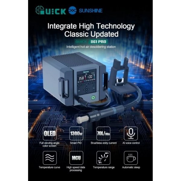 Jual Blower Quick 861 Pro Original / Solder Uap Quick 861 Pro / Hot Air ...
