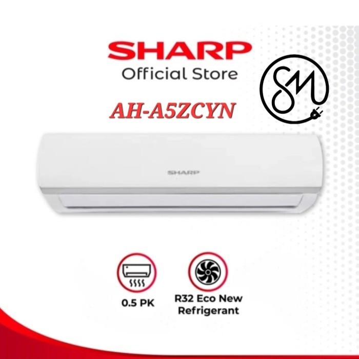 Jual AC Sharp 1/2 PK AH-A5ZCY 0,5 5ZCY standard low watt 350 watt | Shopee Indonesia