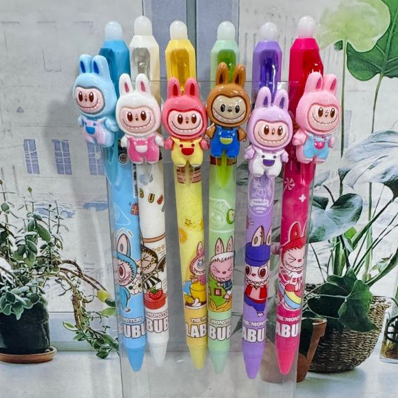Jual (1 PEN) GEL PEN HAPUS ERASABLE PENA LABUBU PULPEN | Shopee Indonesia