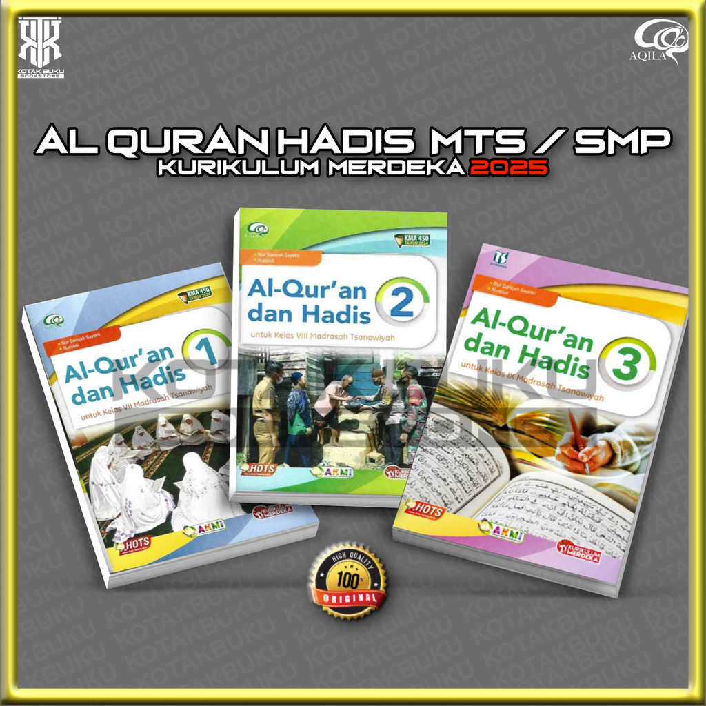 Jual Buku Alquran Hadis Kelas 7 8 9 MTS Kurikulum Merdeka / Qurdis MTS / KMA 450 | Shopee Indonesia