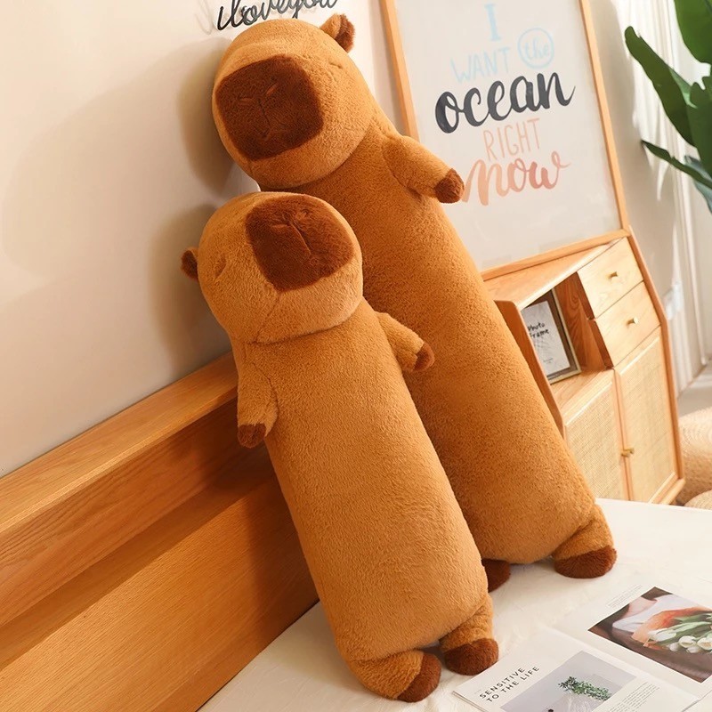 Jual Boneka Capybara Guling Lucu 80cm & 60cm – Boneka Peluk Lembut ...