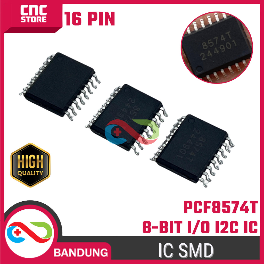 Jual PCF8574T SMD 8-Bit I/O I2C IC – Modul I/O I2C untuk Proyek Arduino dan Elektronik | Shopee ...