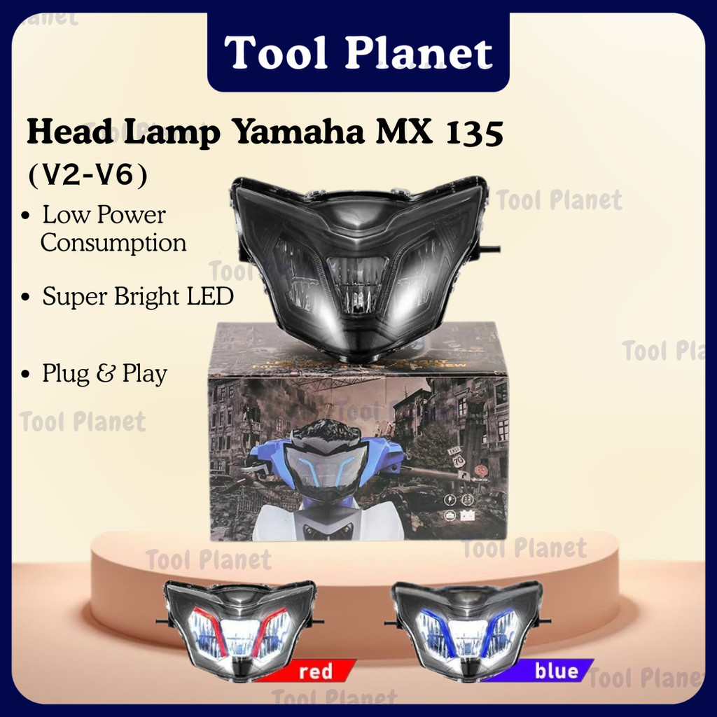 Jual Tool Planet (Garansi 1 Tahun) Lampu depan motor Yamaha MX 135 V2 ...