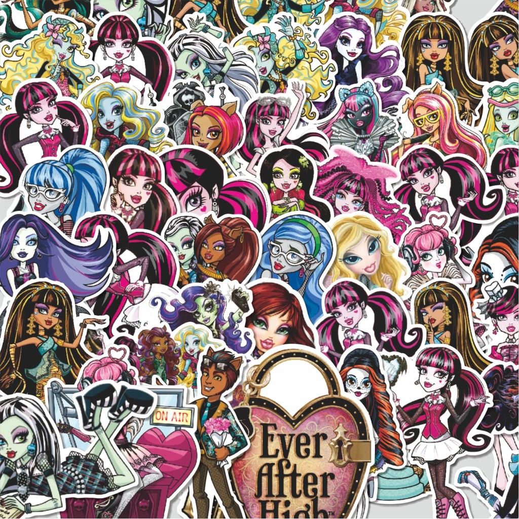 Jual Stiker Cutting Pack Stiker Monster High Series 1 Isi 100Pcs Series ...