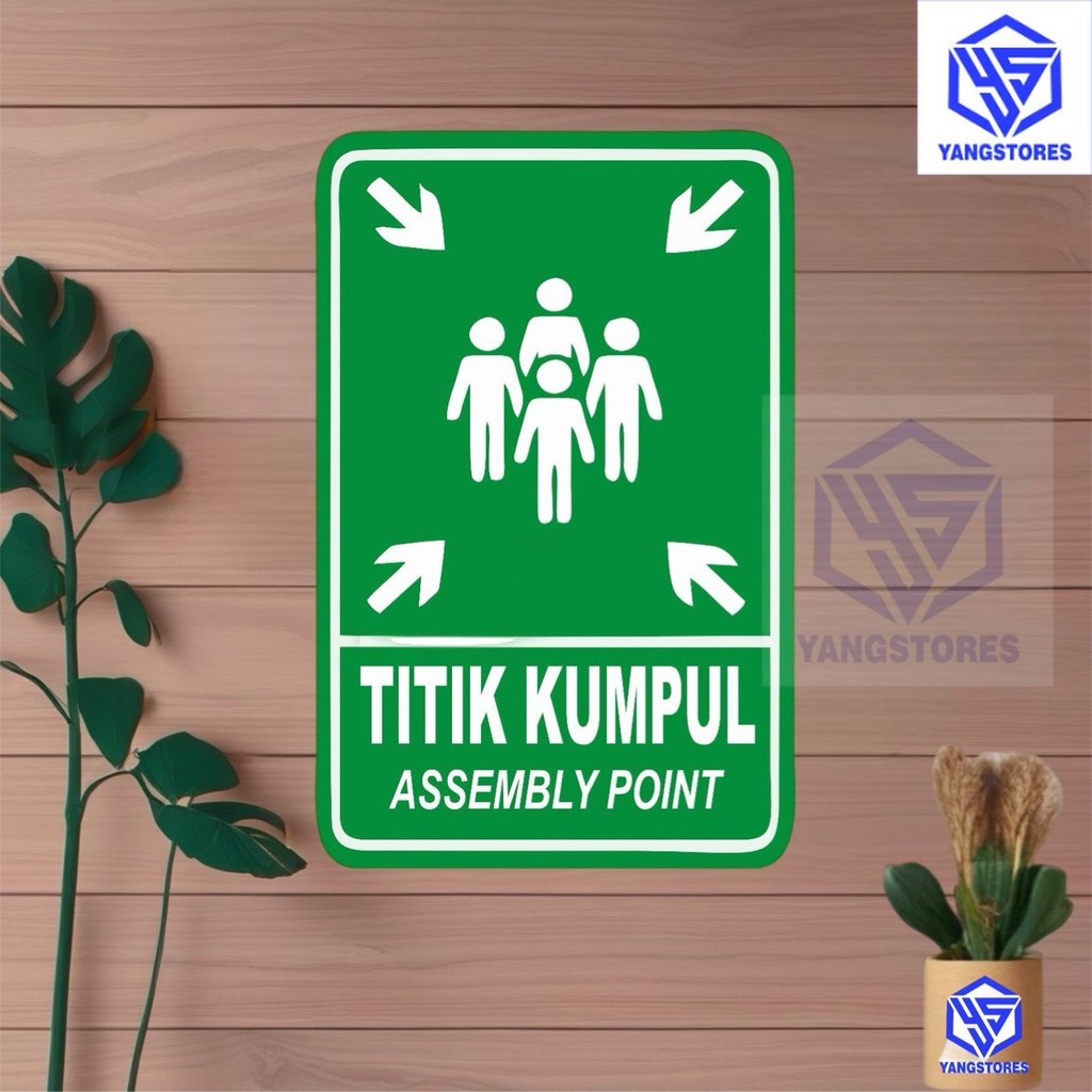Jual YS Sign Akrilik Penanda Titik Kumpul Acrylic Sign Rambu Jalur ...