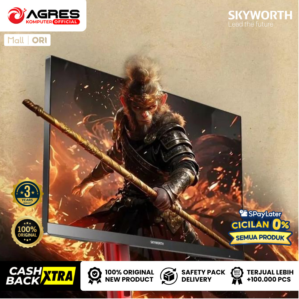 Jual SKYWORTH GAMING MONITOR 25 INCH F25G69F PRO IPS FHD 1080P 1MS ...