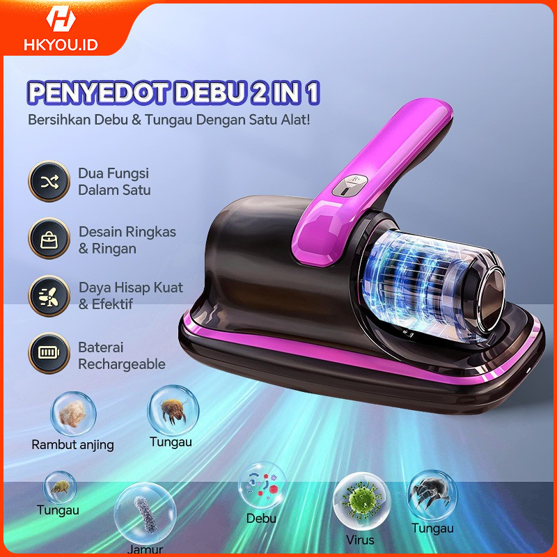 Jual 【COD】10000Pa penyedot debu nirkabel penghilang tungau debu alat ...