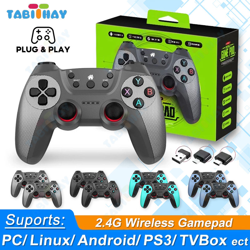 Jual Gamepad Wireless Doubles 2.4G For Windows PC HP Android Game Stik ...