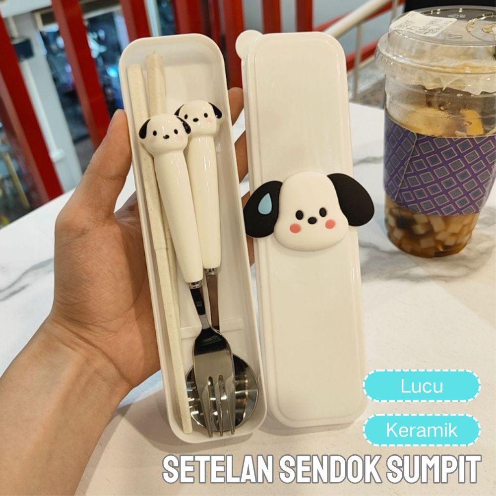 Jual Sumpit Anak Set Stainless Steel Peralatan Sendok Makan Box ...