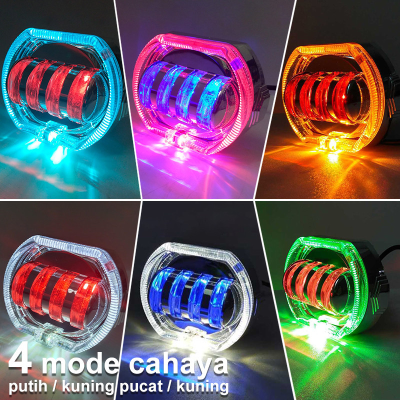 Jual Biled Lampu Motor Led Motor 4/2.5 INC 12V-24V Bahan Tahan Air ...