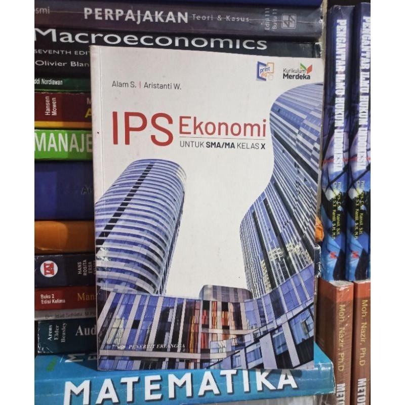 Jual Buku IPS Ekonomi untuk SMA/MA Kelas 10 X Erlangga Kurikulum Merdeka | Shopee Indonesia