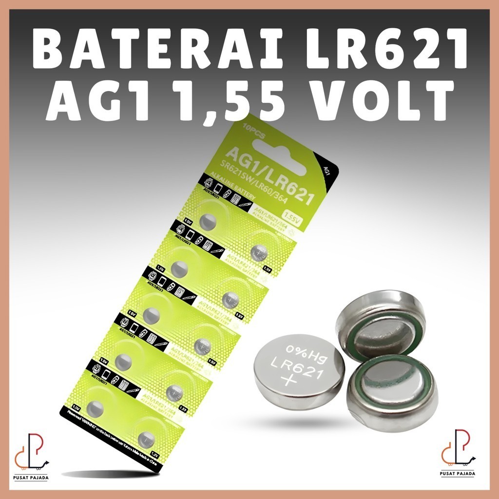 Jual Battery Baterai Batre Kancing Button Cell LR621 LR 621 AG1 AG 1 1 ...
