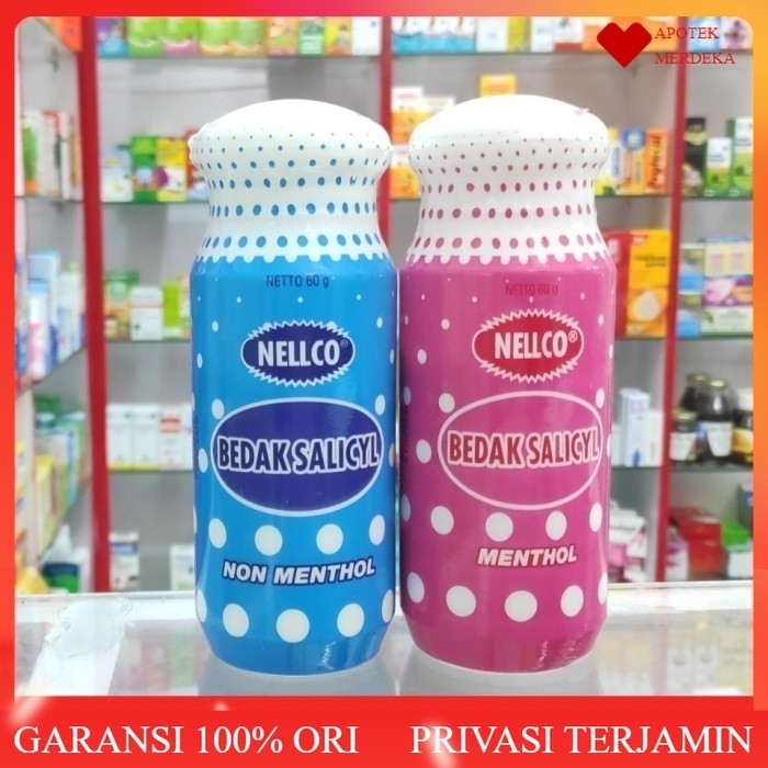 Jual Bedak Salicyl Nelco / Bedal Salisil Nellco 60gr Pink / Biru ...