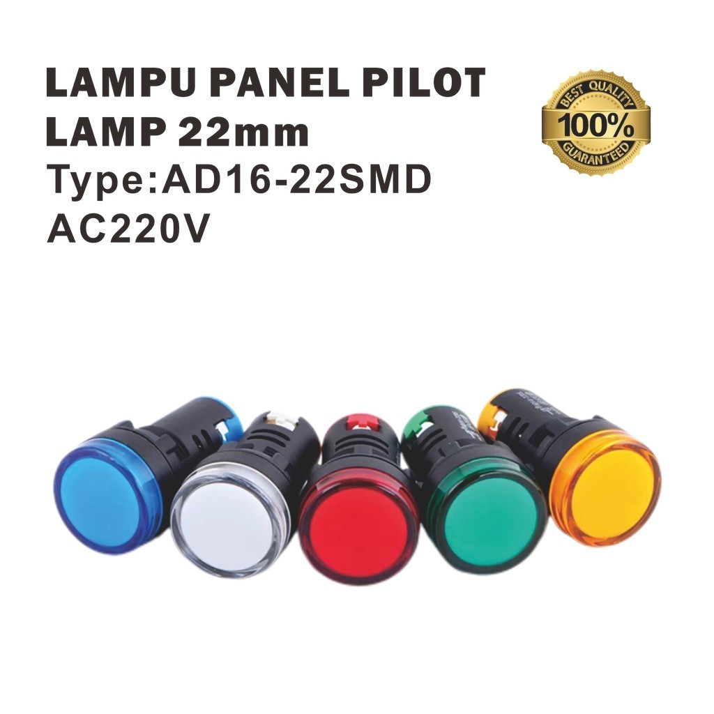 Jual LAMPU PANEL PILOT LAMP 22mm AC 220V | Shopee Indonesia