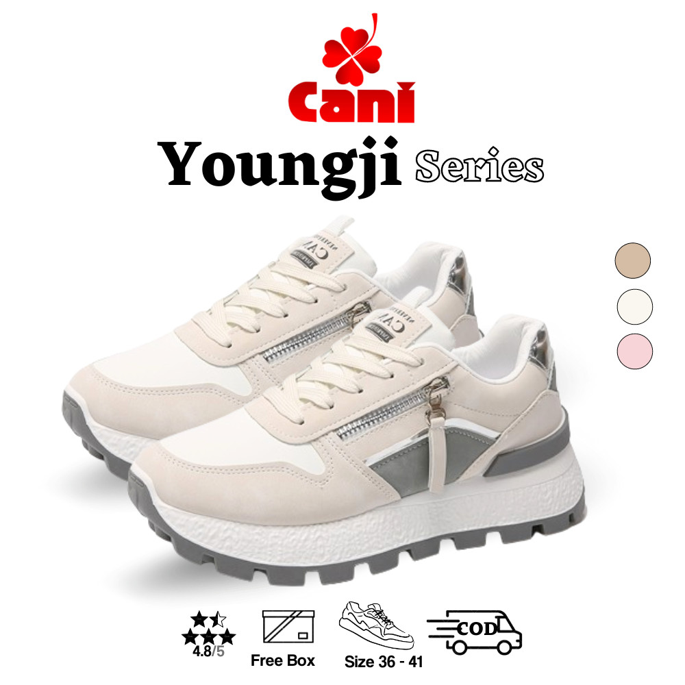 Jual Cani "Free Box" Size (36 - 41) Youngji Sepatu Sneakers Wanita ...