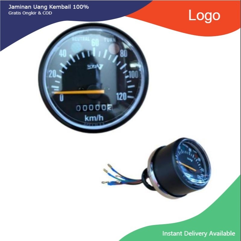Jual Speedometer speedo spedo spido cb cb100 custom japstyle brat bulat standart hitam | Shopee ...