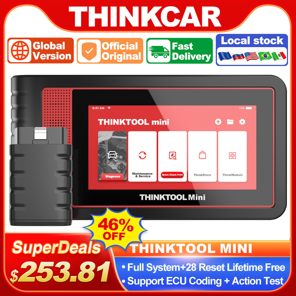 Jual THINKCAR Thinktool Mini Car Diagnostic Tools Full System 28 Resets ...