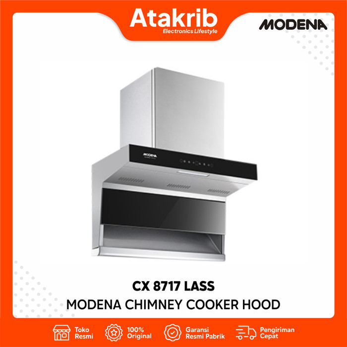 Jual MODENA CHIMNEY COOKER HOOD CX 8717 LASS 70cm | Shopee Indonesia