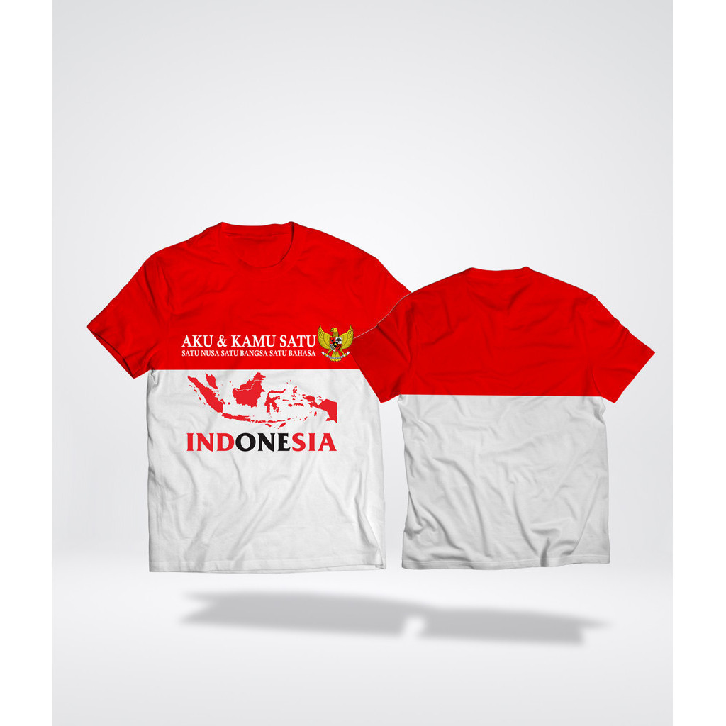 Jual Kaos Agustusan 2024 Merah Putih HUT RI Ke 79/Aku & Kamu Satu/79 ...