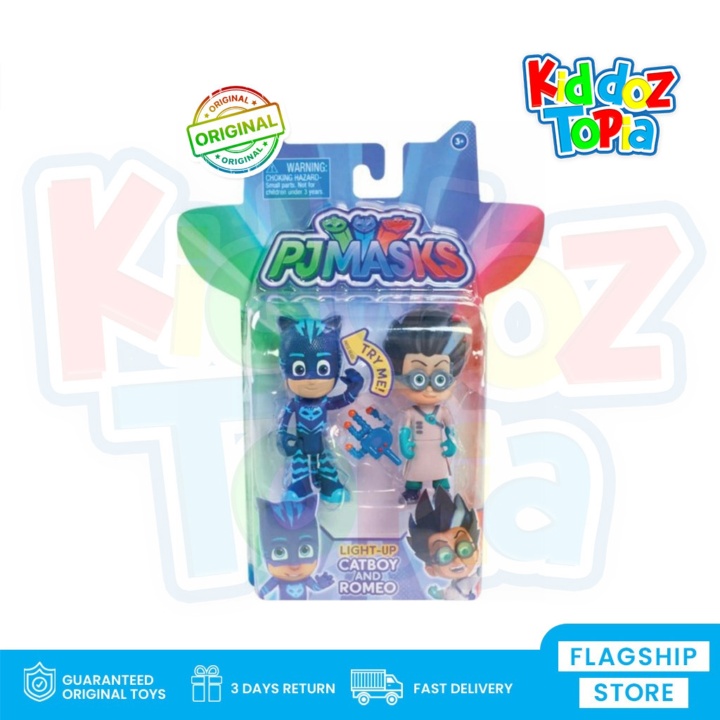 Jual PJ Masks PJMasks Figure Set Light Up Catboy & Romeo Original ...