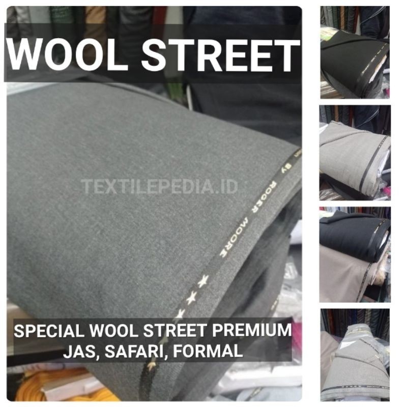 Jual Special Wool STREET SUPER PREMIUM Kain Jas, Safari, Blazer, Dasar ...