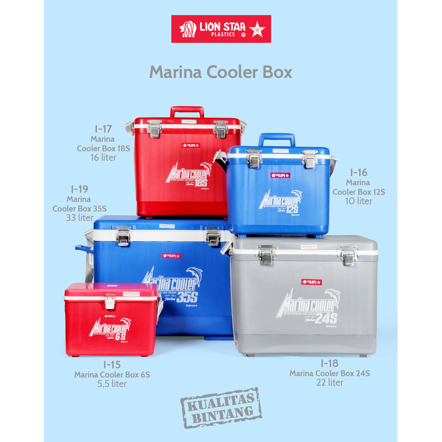 Jual BIGTON Lion Star Marina Cooler Box Ice / Kotak Box Pendingin ...