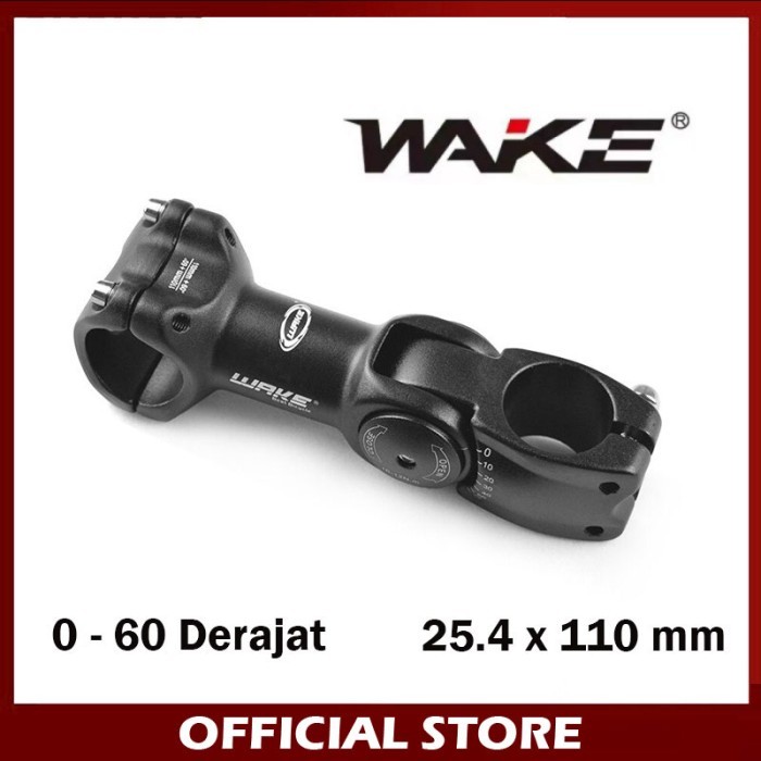 Jual Wake Stem Standar 25.4 x 110mm 0 - 60 Derajat Adjustable Fixie ...