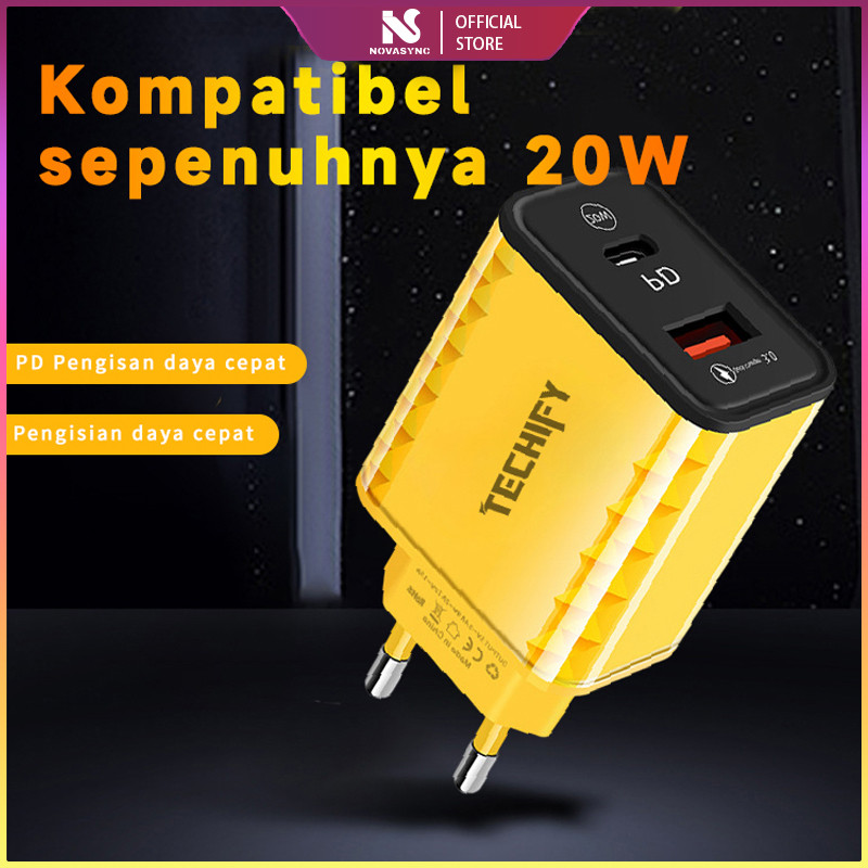 Jual Pengisi daya ponsel Pengisi daya super cepat 20W Adaptor pengisi ...