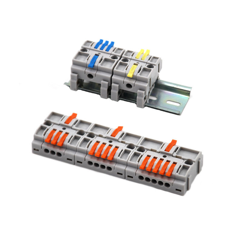Jual 1PC Wire Connector Guide rail Strip Electric Splice Quick ...