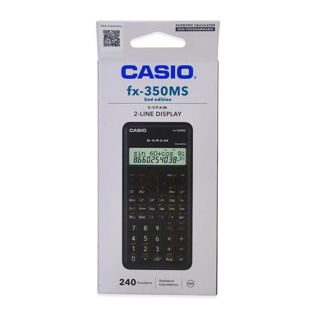 Jual Calculator Casio Kalkulator Scientific FX-350ES Plus,350MS,991ES ...