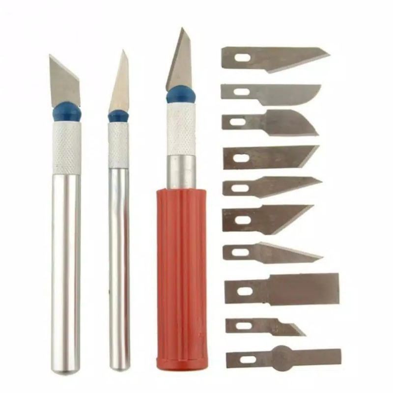 Jual [SUPER QUALITY] [SUPER QUALITY] SET PISAU UKIR SENI 13 IN 1 ...