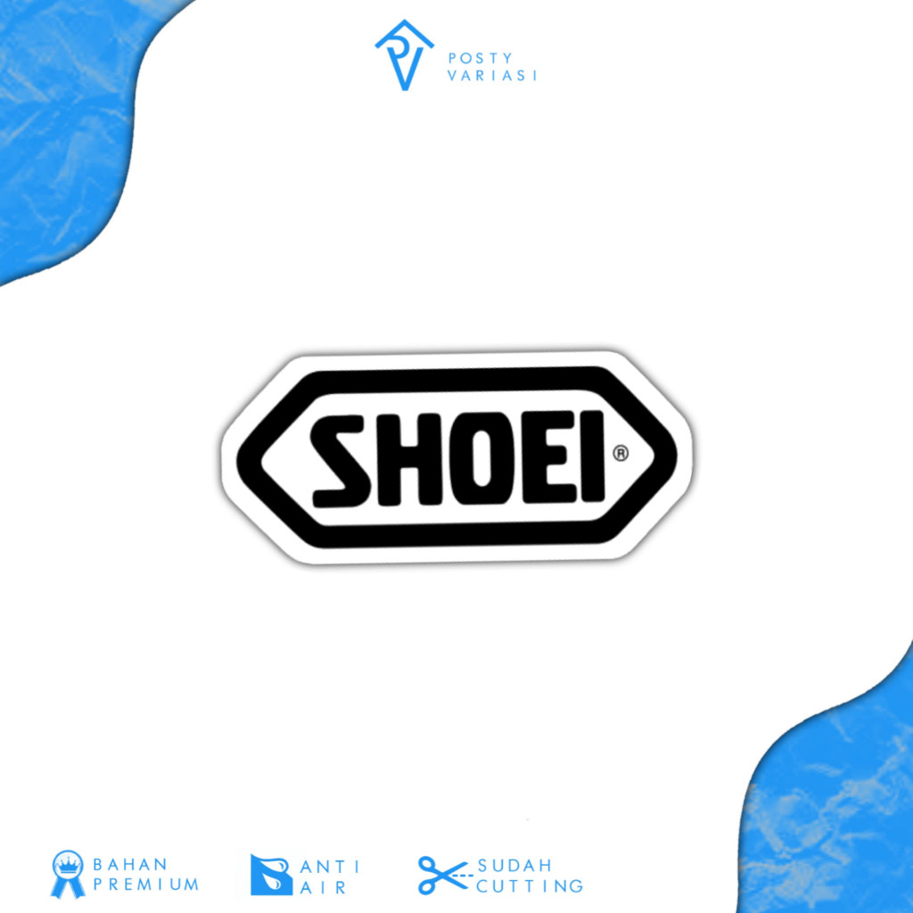 Jual Stiker SHOEI Stiker Motor Sticker Racing Print Waterproof Satuan ...