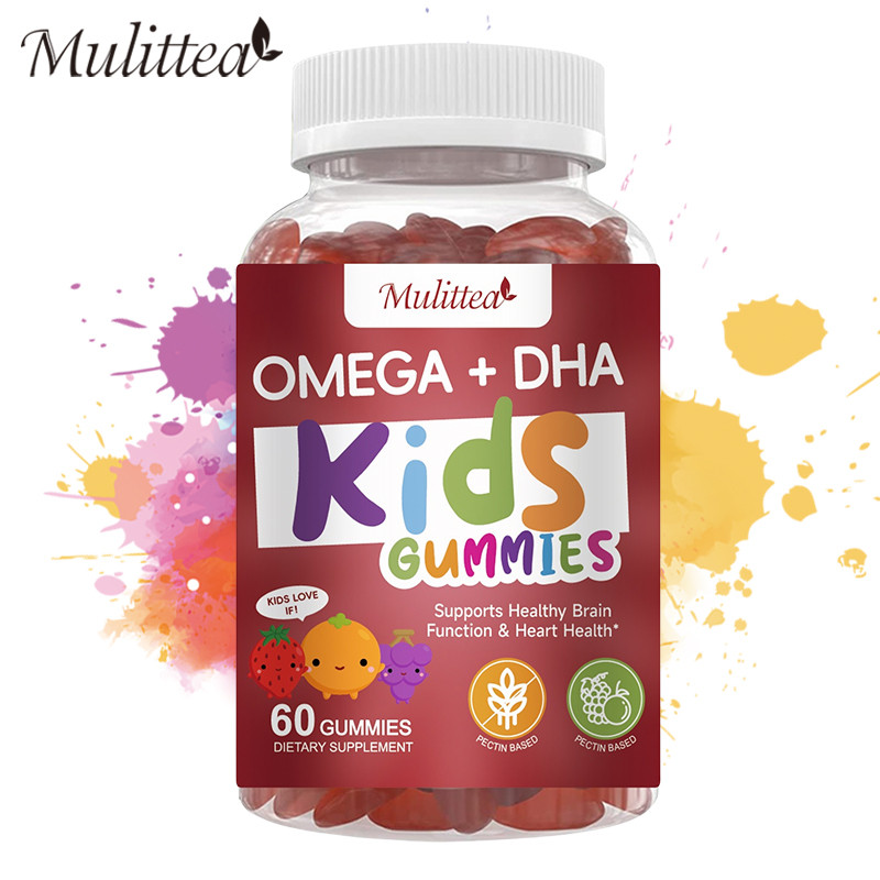 Jual Mulittea OMEGA DHA for Kids Gummies Vitamins C Probiotics Zinc for ...