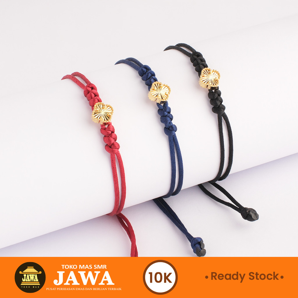 Jual Gelang Tali Emas Vcleef Kadar 10 Karat Toko Mas Jawa | Shopee ...