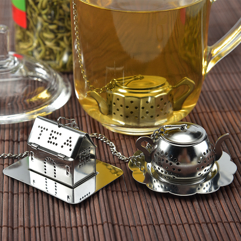 Jual Cute Mini Tea Infuser Stainless Steel Tea Strainer Filter Reusable ...
