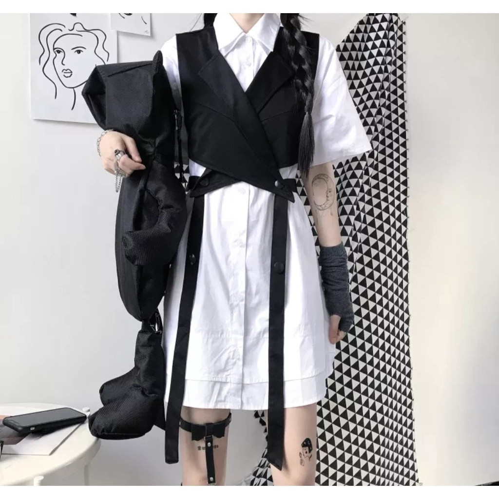 Jual K - MODA K - MODA Rompi Atasan Wanita Terbaru Vest Tali Korean ...