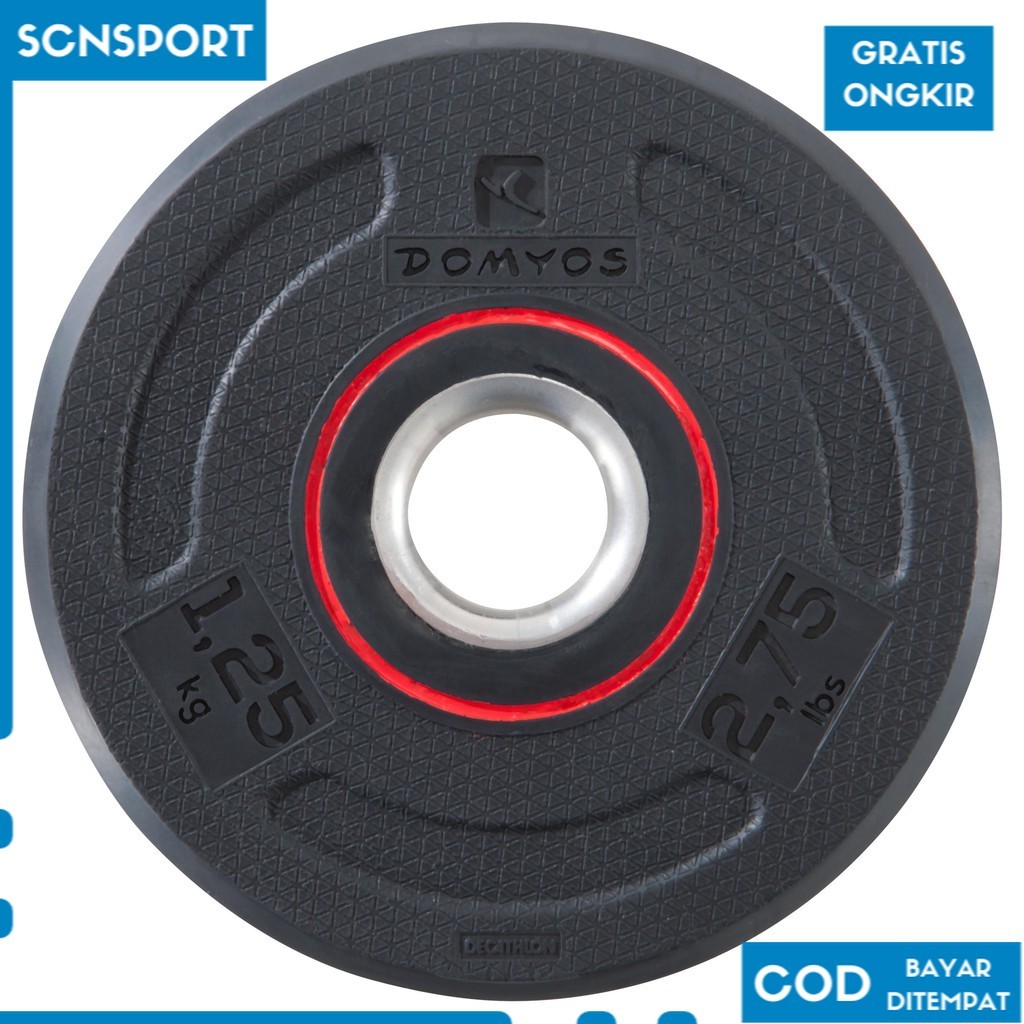 Jual Domyos Beban Piringan Latihan Beban Karet 1,25Kg 28Mm 8388222 SP1 | Shopee Indonesia