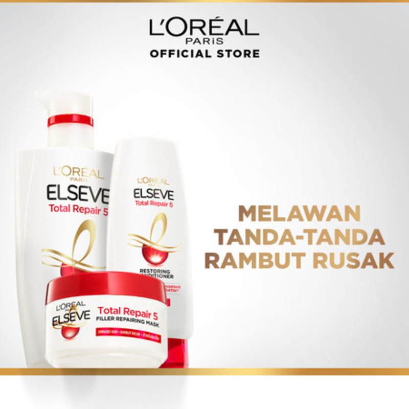 Jual L'Oreal Paris Elseve Paket Perawatan Rambut Lengkap 3in1 - Untuk ...
