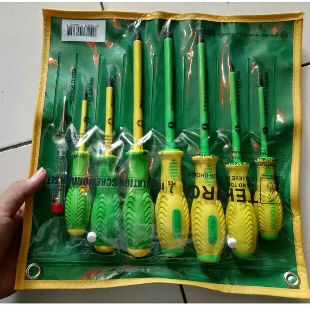 Jual Tekiro obeng listrik set 7 pcs / insulation screwdriver set 7 pcs ...