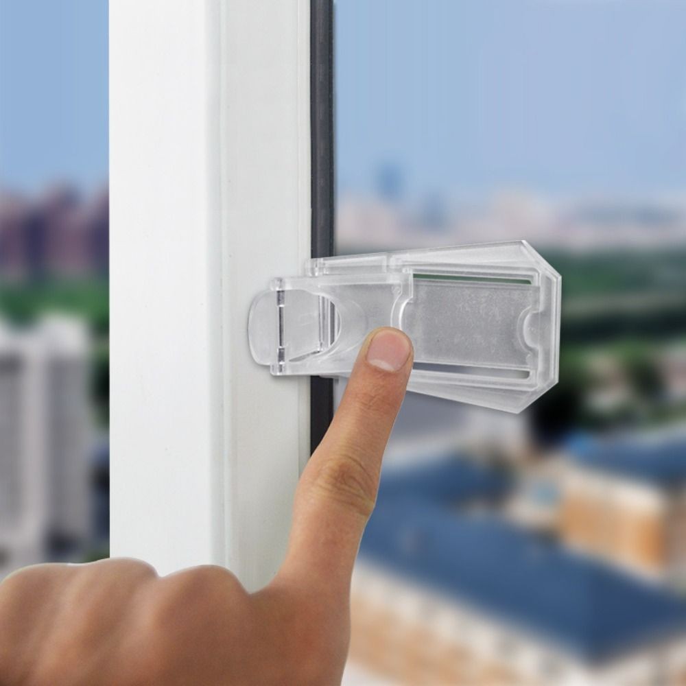 Jual Children Safety Lock Easy Install Transparent Lock Safety Security ...