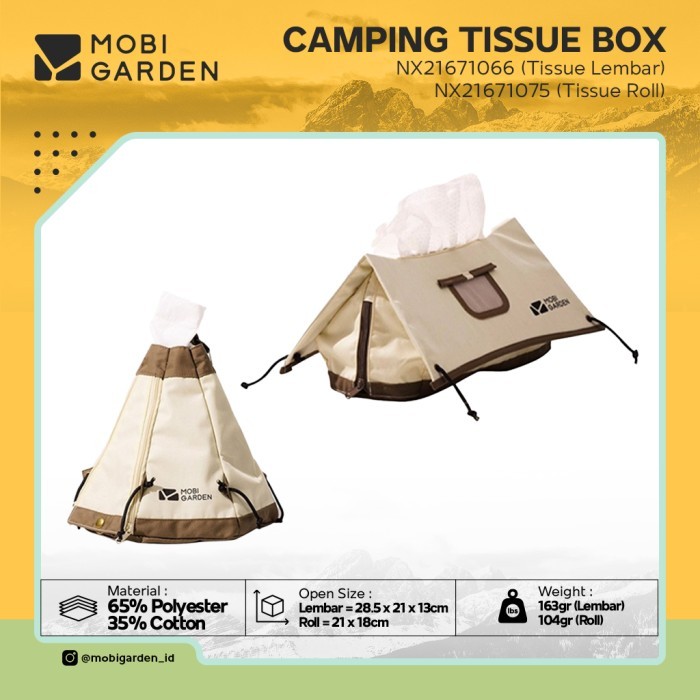 Jual Kotak Tissue Mobi Garden NX21671066 NX21671075 Camping Tissue Box ...
