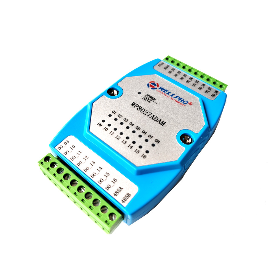 Jual 16 channels Digital output module Optocoupler isolated 16 DO RS485 ...