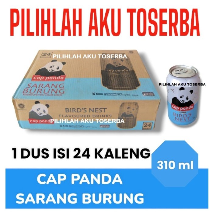 Jual Minuman SARANG BURUNG cap PANDA kemasan KALENG 310 ml - ( HARGA 1 ...