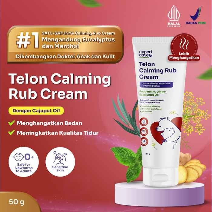 Jual Expert Care - Telon Cream Calming Rub 50g Tidur Nyenyak, Badan ...
